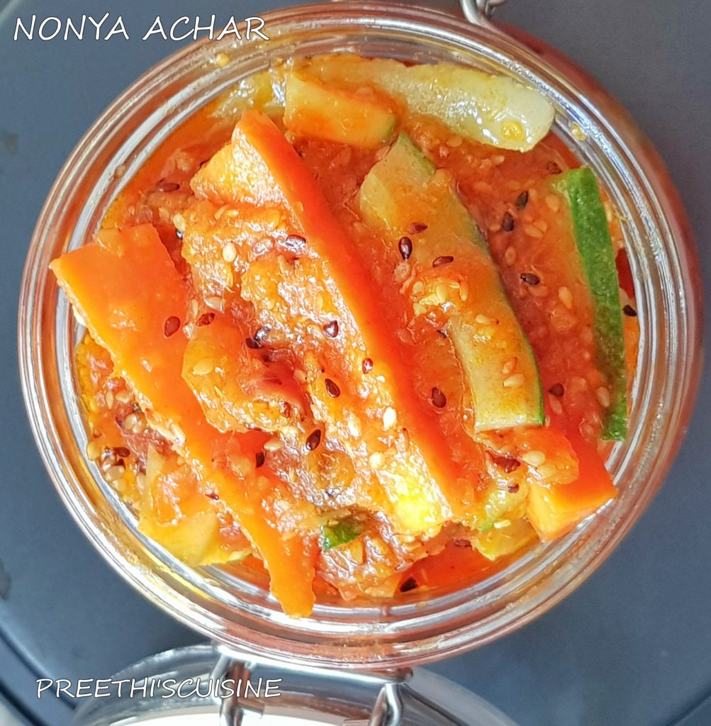 NONYA ACHAR (SIMPLIFIED) - Preethi's Cuisine