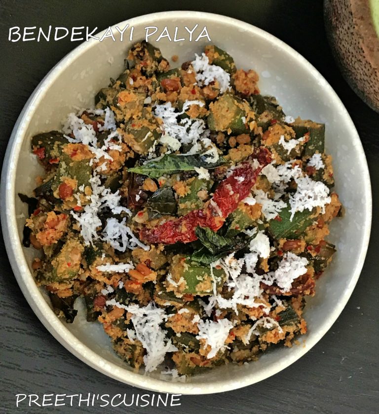 BENDEKAYI AJETHNA / OKRA STIR FRY (UDUPI STYLE) - Preethi's Cuisine
