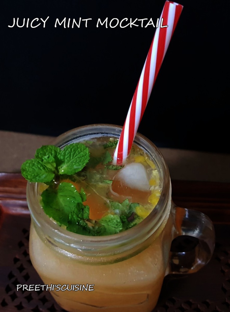 JUICY MINT MOCKTAIL - Preethi's Cuisine