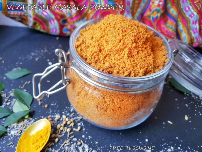 VEGETABLE MASALA POWDER - Preethi's Cuisine