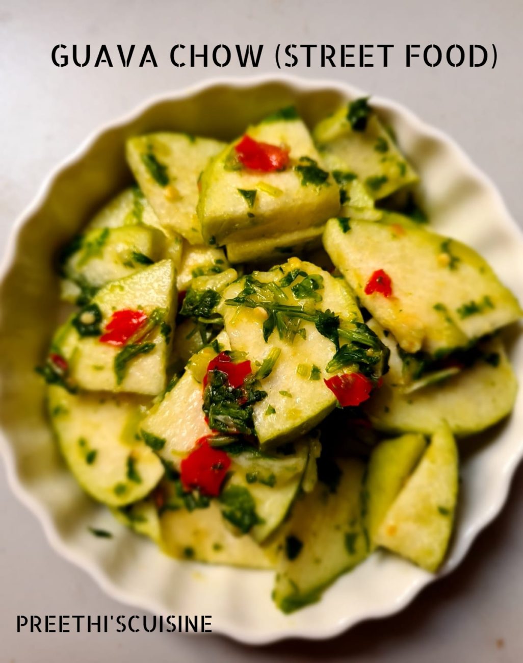 GUAVA CHOW (STREET SNACK) - Preethi's Cuisine