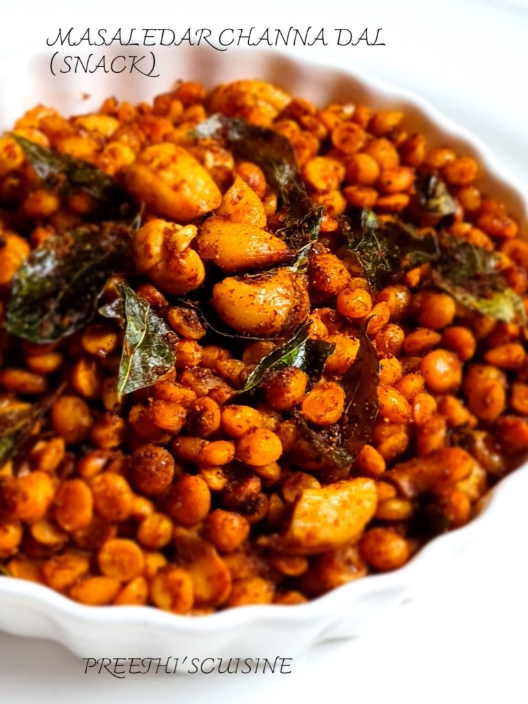 MASALEDAR CHANNA DAL (SNACK) - Preethi's Cuisine