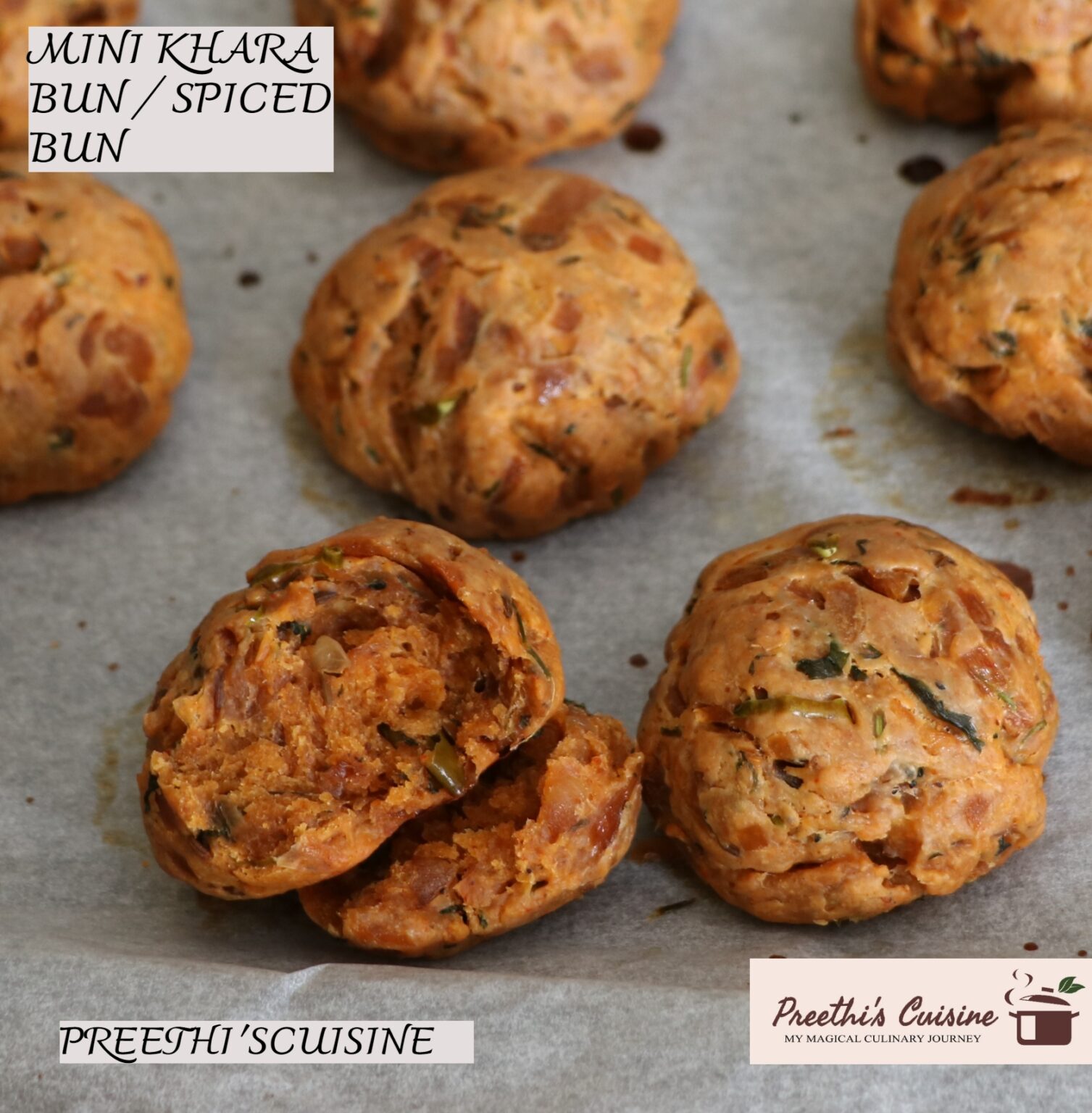 MINI KHARA BUN / SPICED BUN - Preethi's Cuisine