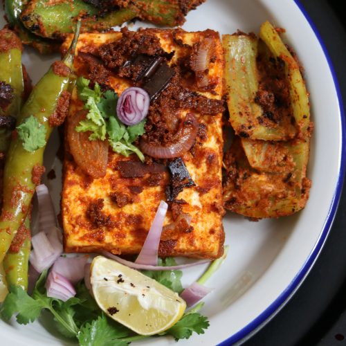 PAN GRILLED PANEER PLATTER - Preethi's Cuisine