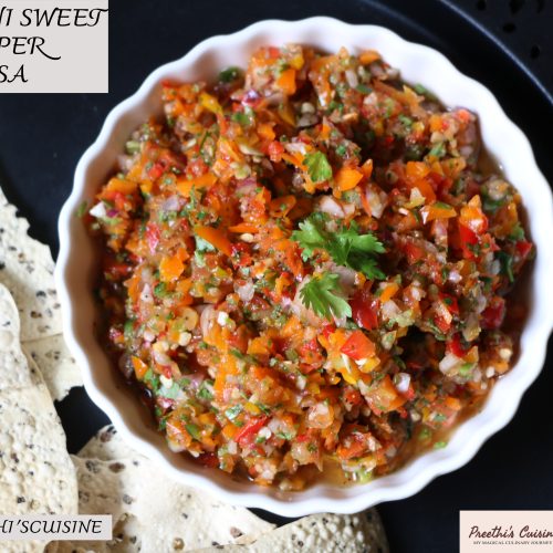MINI SWEET PEPPER SALSA - Preethi's Cuisine