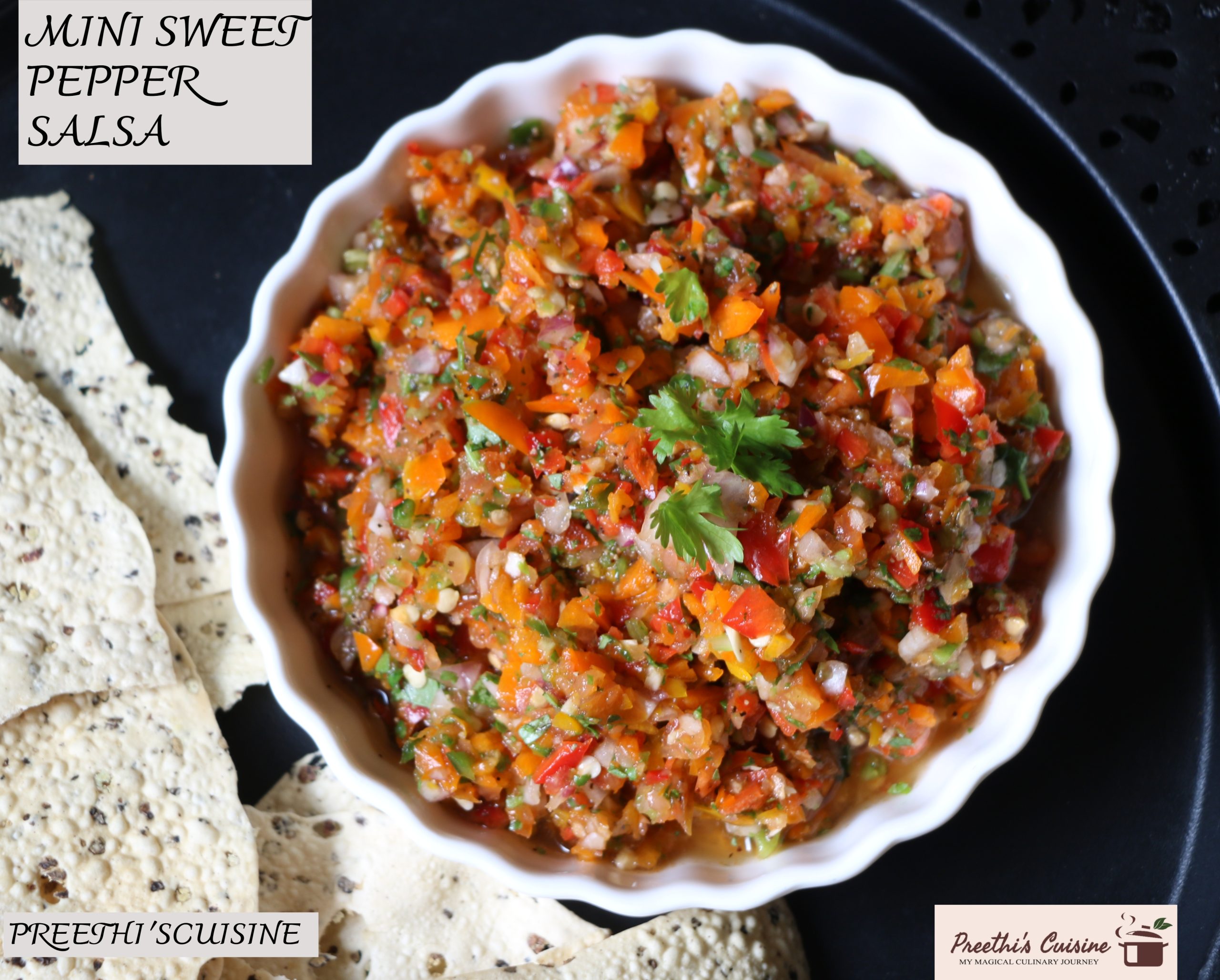 MINI SWEET PEPPER SALSA - Preethi's Cuisine