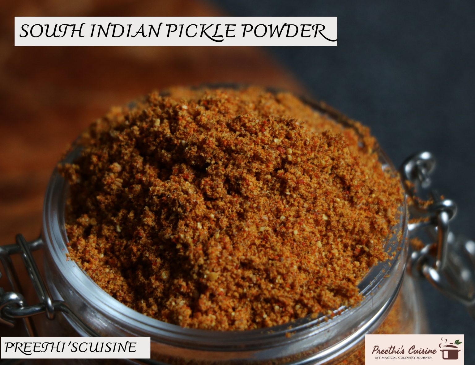 SOUTH INDIAN PICKLE POWDER - Preethi's Cuisine
