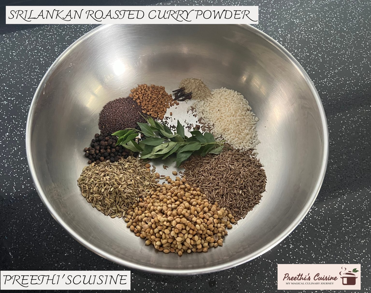 SRILANKAN ROASTED CURRY POWDER - Preethi's Cuisine