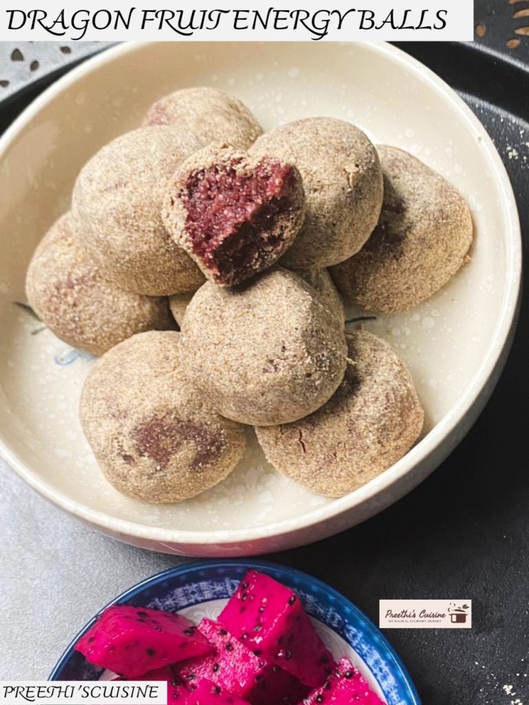 DRAGON FRUIT ENERGY BALLS